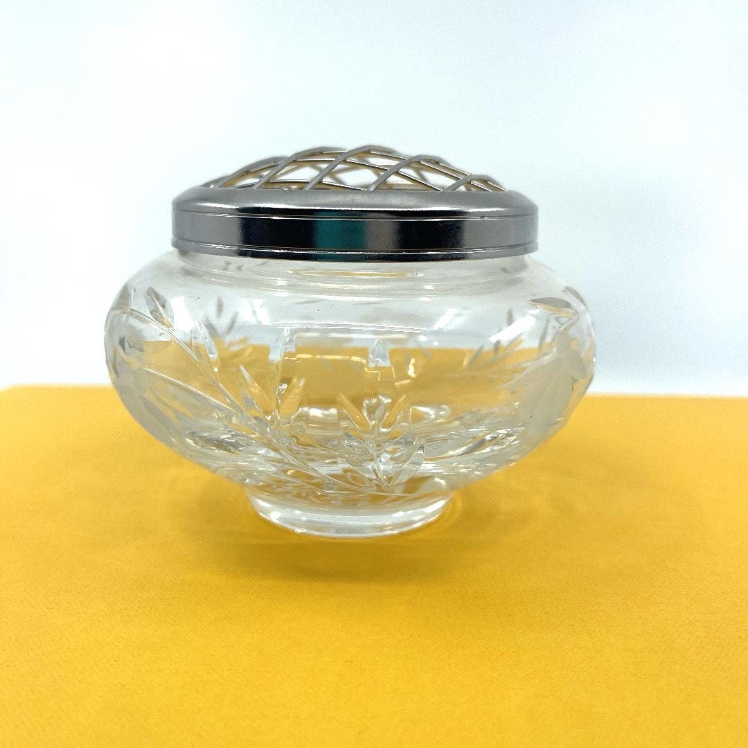 Vintage Stuart Crystal Glass Rose Posy Bowl Dish Cascade Fuchsia ...