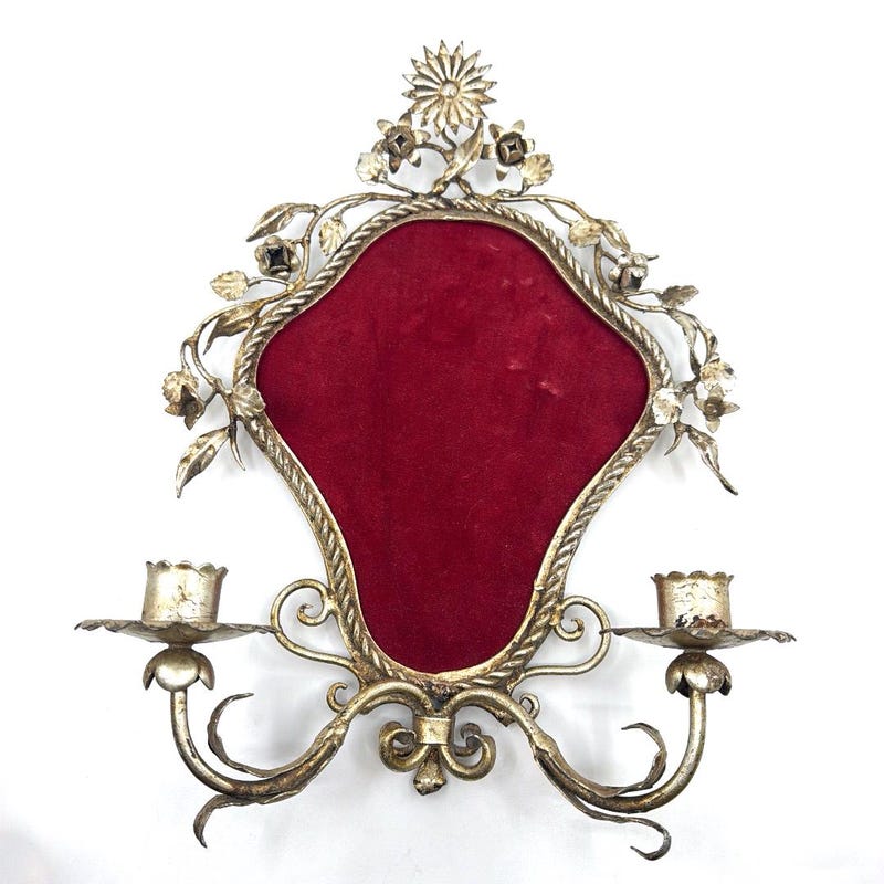 Metal Wall Candleholder - Etsy