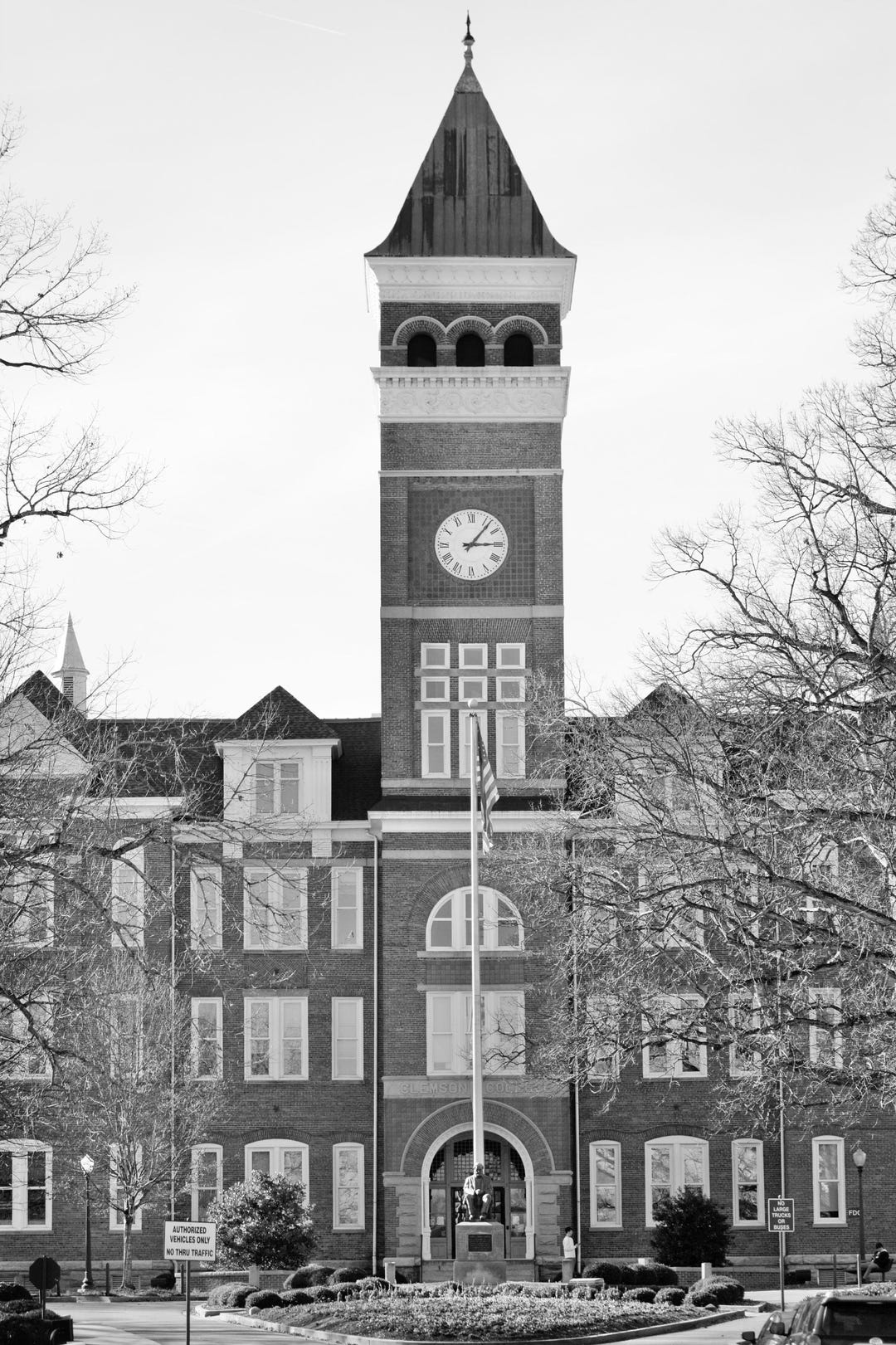 Clemson University Tillman Hall Black and White Photography Wall Art - Etsy