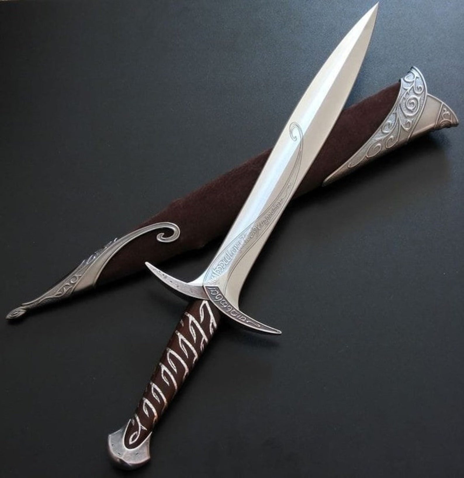 Custom Handmade Two Headed Skyrim Sword Replica Sword Fantasy ...