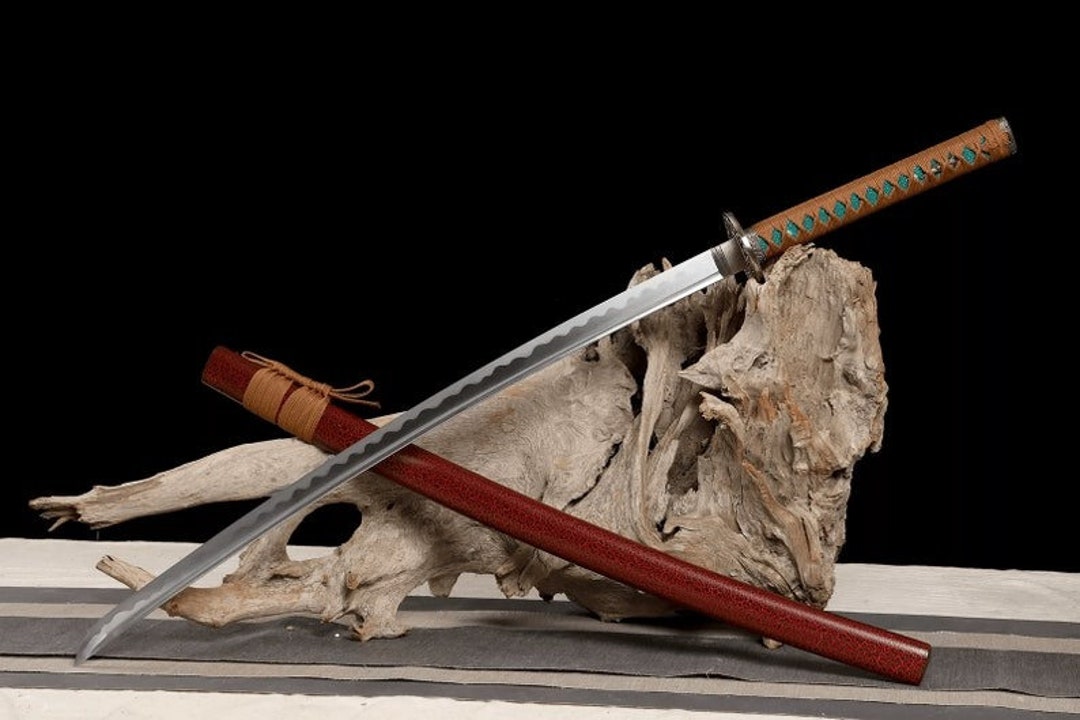 Handmade Sharpened Japanese Samurai Sword 1095 Carbon Steel With Sharp ...