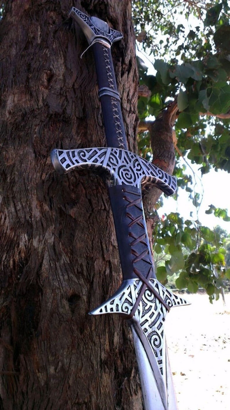 Custom Handmade Two Headed Skyrim Sword Replica Sword Fantasy ...