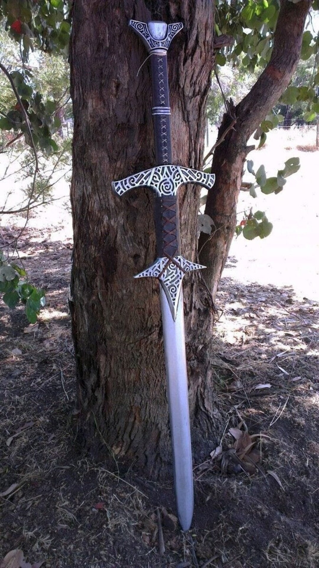 Custom Handmade Two Headed Skyrim Sword Replica Sword Fantasy ...