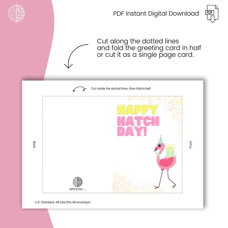 Flamingo Birthday Card, Pink Sunglasses Theme, DYI Birthday Wishes ...