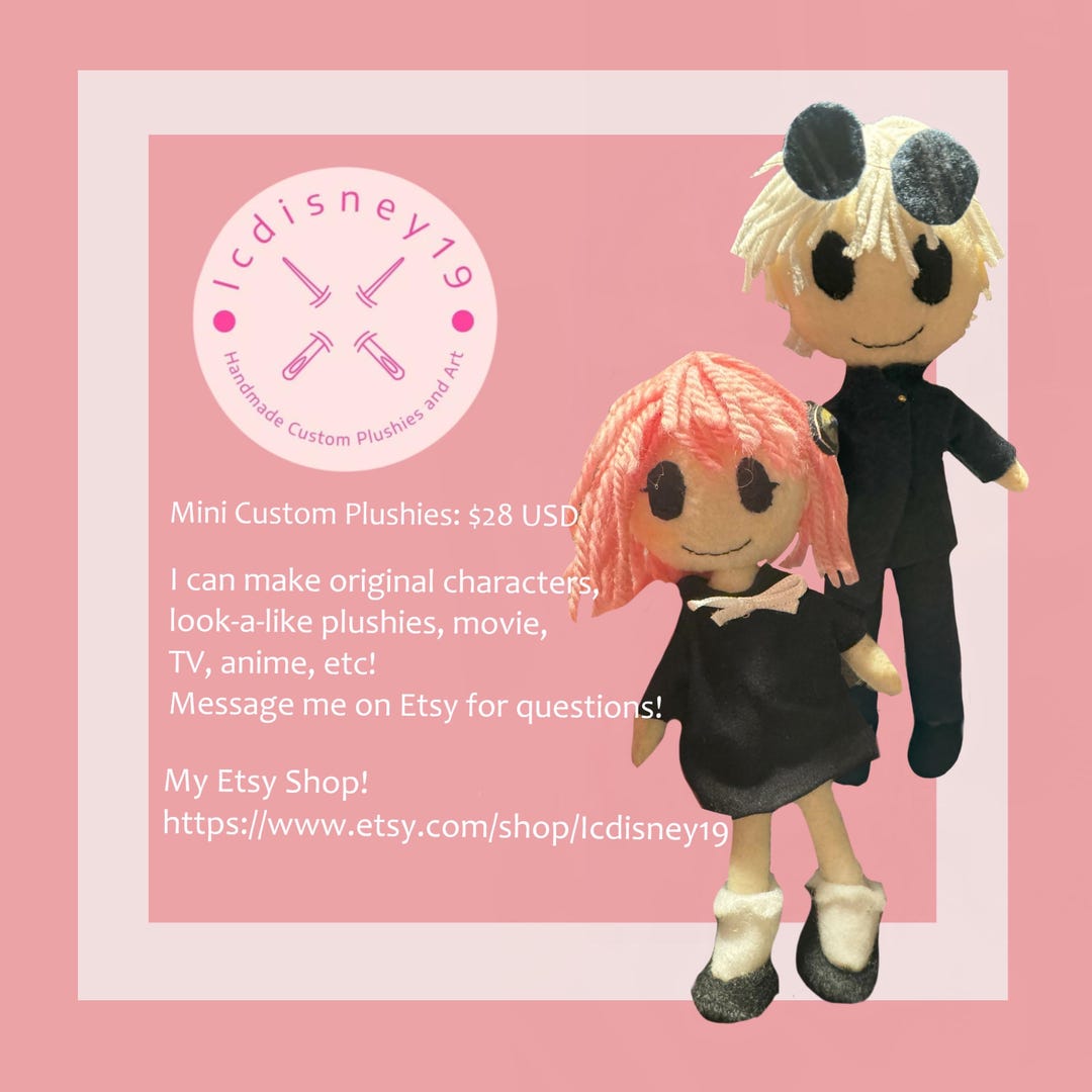 Miniature Custom Plush Doll - Etsy
