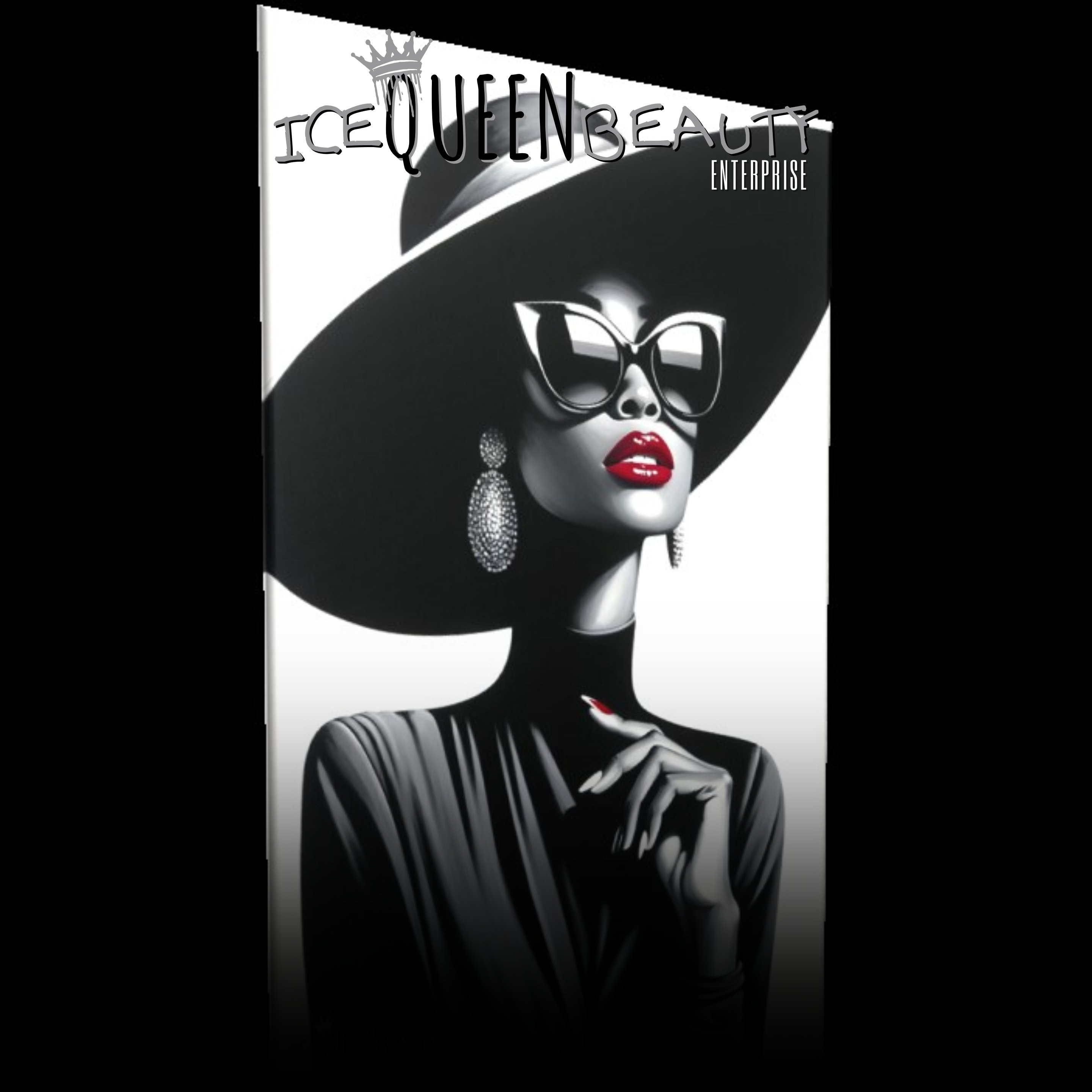 Noir Elegance (digital Art.ai From ICE QUEEN BEAUTY Enterprise) - Etsy