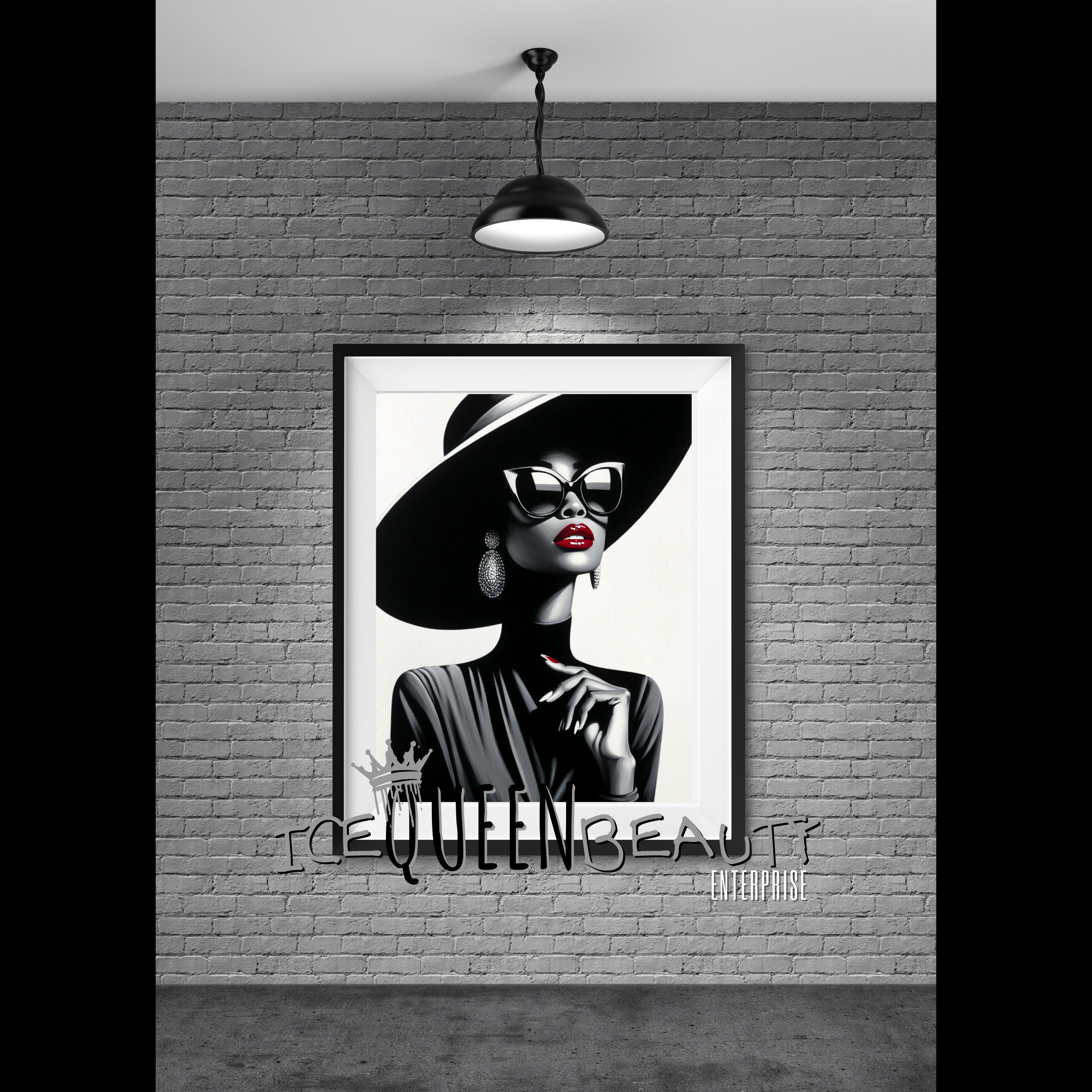 Noir Elegance (digital Art.ai From ICE QUEEN BEAUTY Enterprise) - Etsy