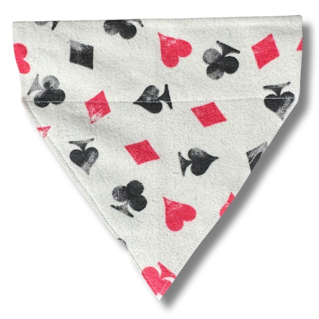 Custom Dog Bandana, Card Design Personalized Text Puppy Pet Bandana ...