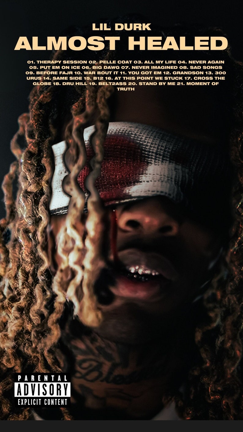 Lil Durk Almost Healed Album Digital Poster Wallpaper HD - Etsy