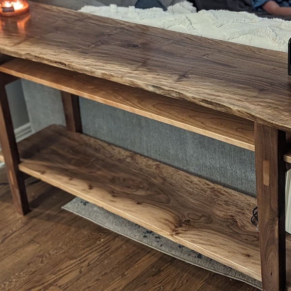 Live Edge Console - Etsy