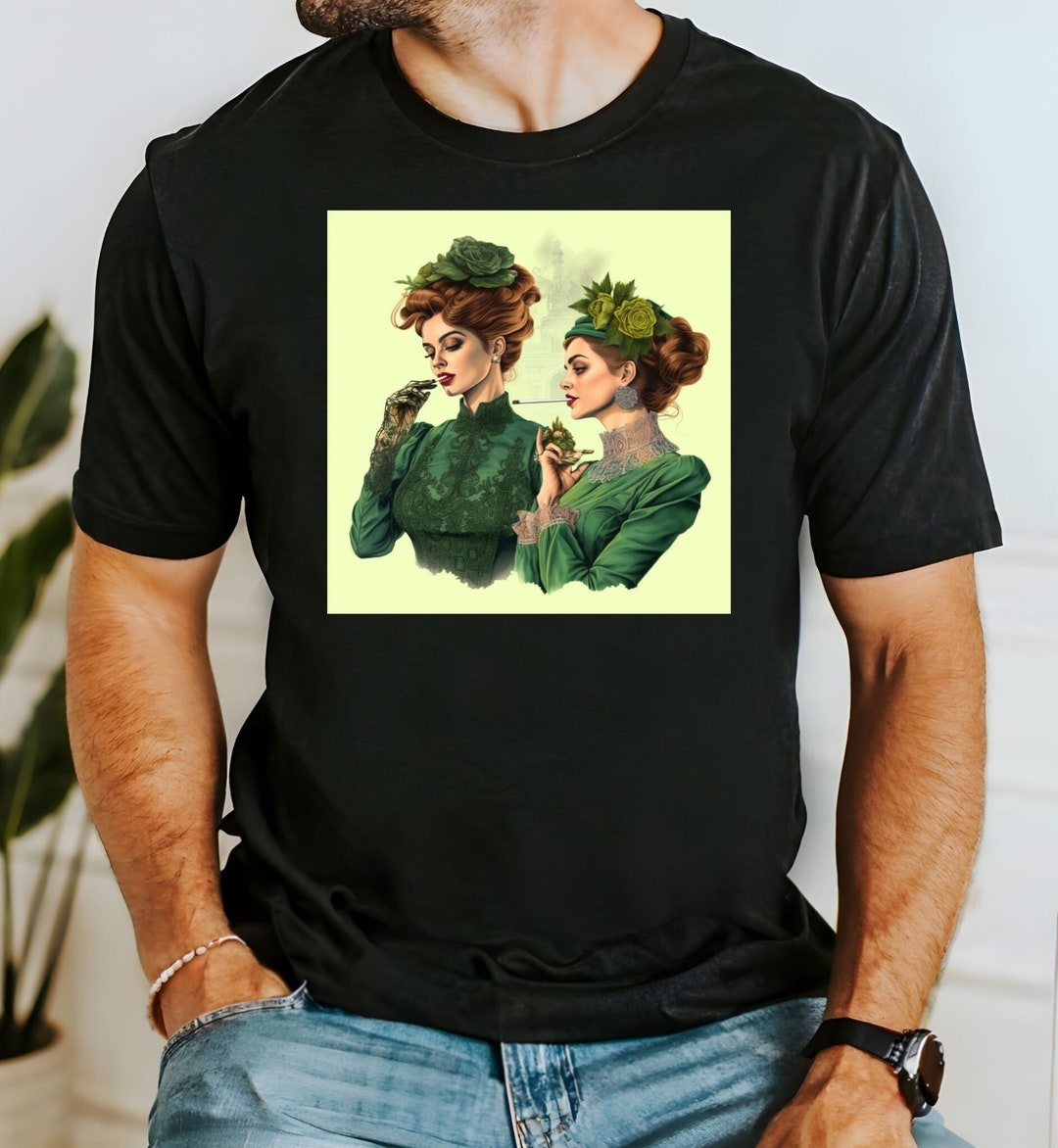 Stoner Girl, Only Proper Ladies Use Cannabis 2, 420 T Shirt , Vintage Graphic Design - Etsy