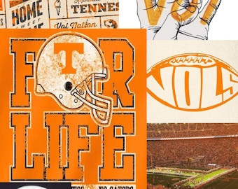 University of Tennessee Digital Prints Wall Decor - Etsy