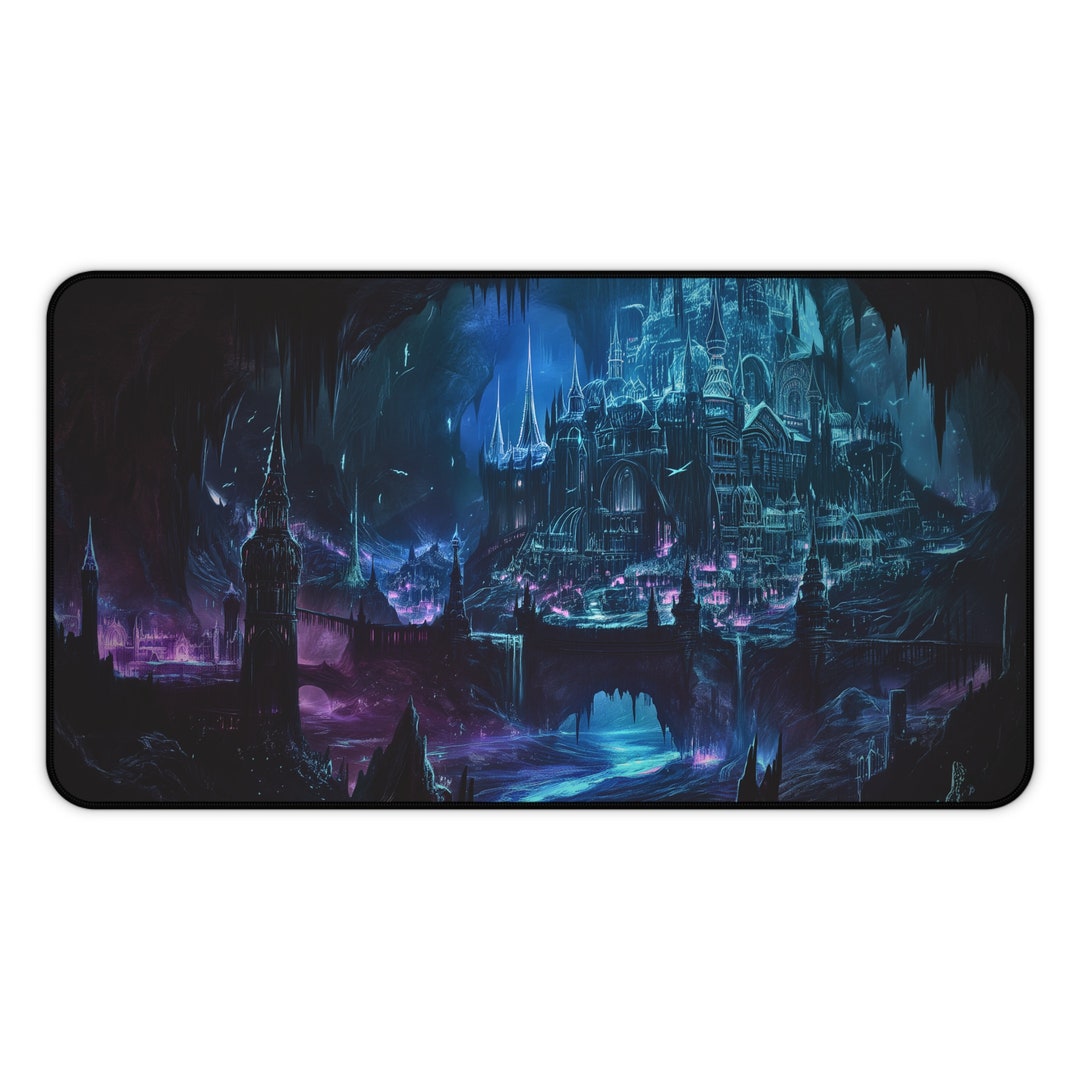 Drow Stronghold Gaming Desk Mat drow City, Underdark, D&D - Etsy Drow Stronghold Gaming Desk Mat drow City, Underdark, D&D - Etsy