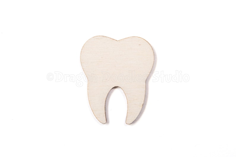 Tooth Shape Unfinished Wooden, Custom Tooth Sign Blank Laser Cutout ...
