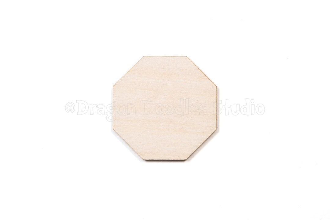 Unfinished Wooden Octagon Craft Shape, Octagon Sign Blank Laser Cutout ...
