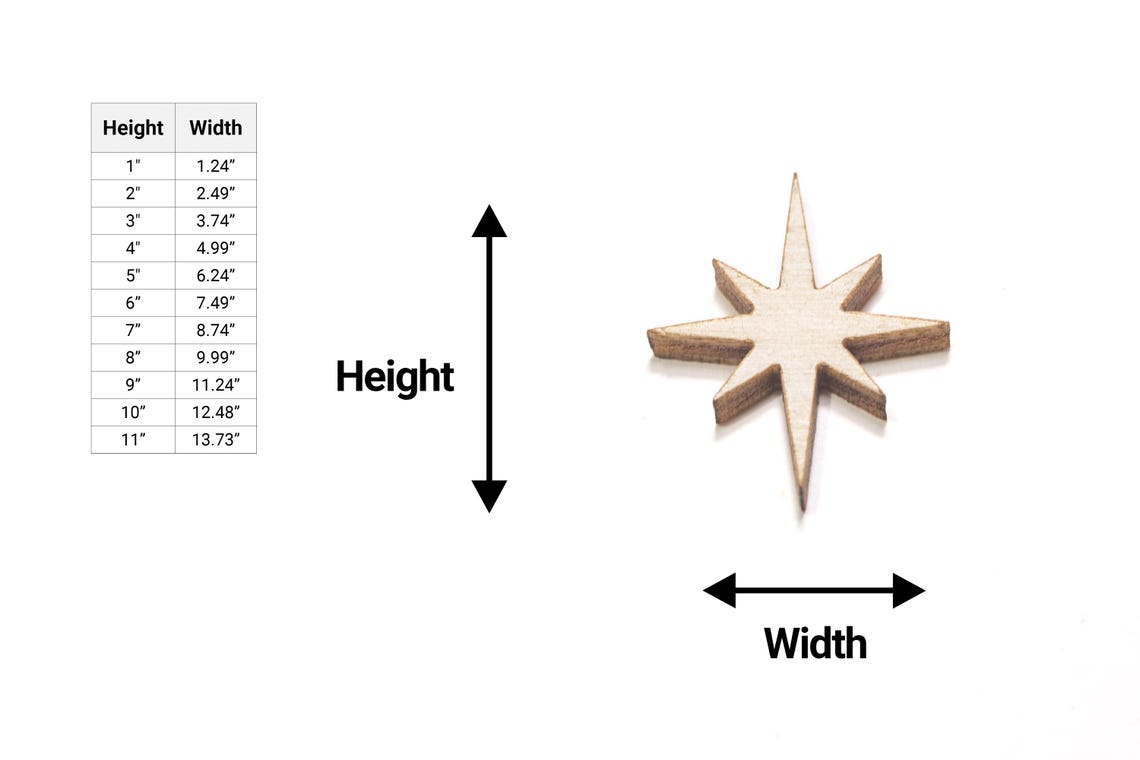 Star of Bethlehem Shape Unfinished Wooden, Angel Hanging Christmas Tree ...