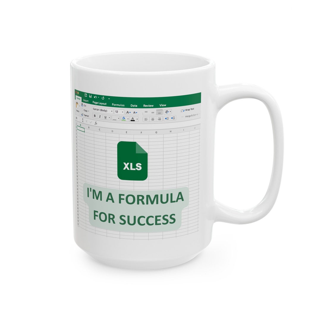 Funny Formula for Success Excel Spreadsheet Joke Mug: Perfect Gift for ...