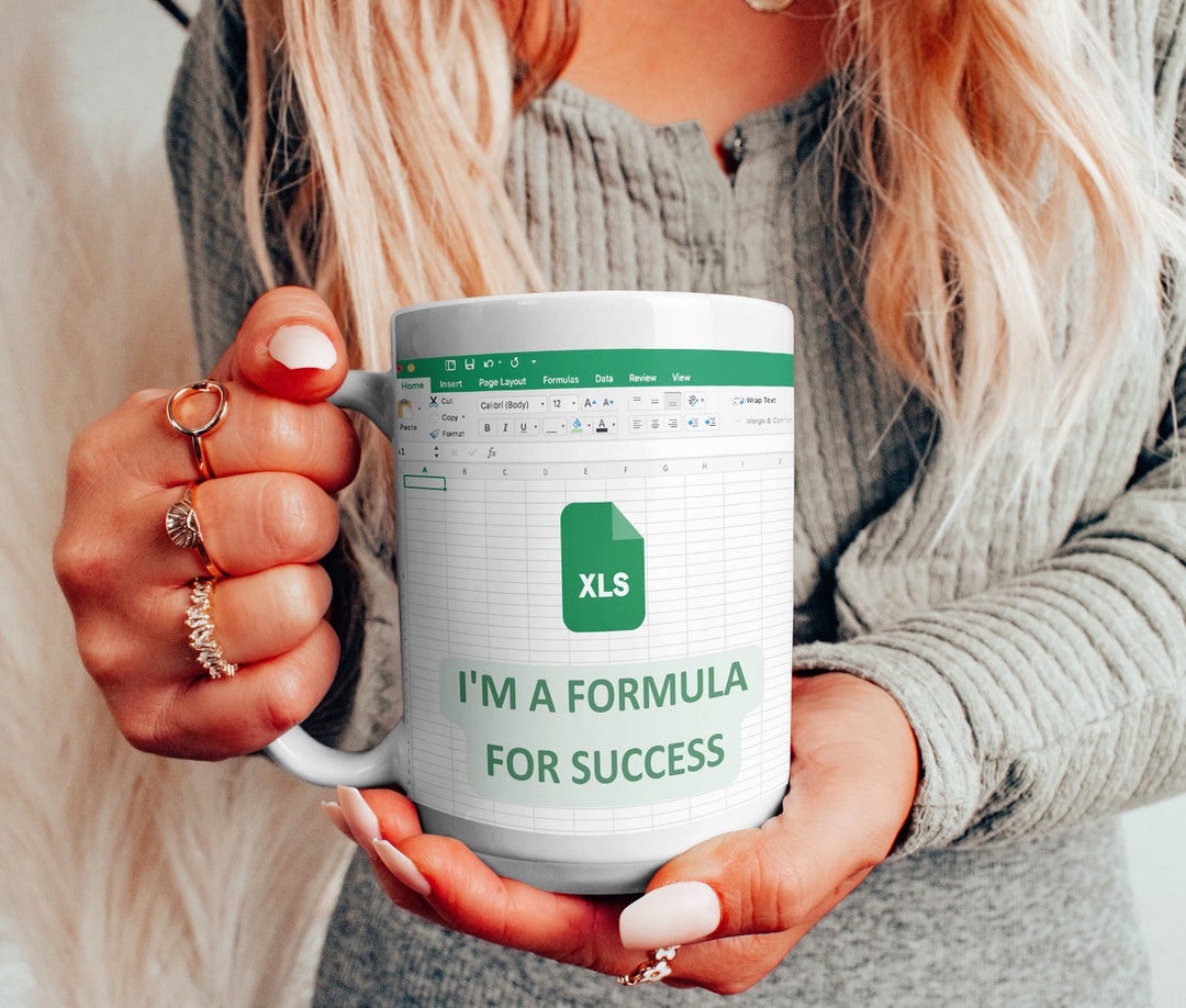 Funny Excel Spreadsheet Mug: Formula for Success, Office Humor Gift - Etsy