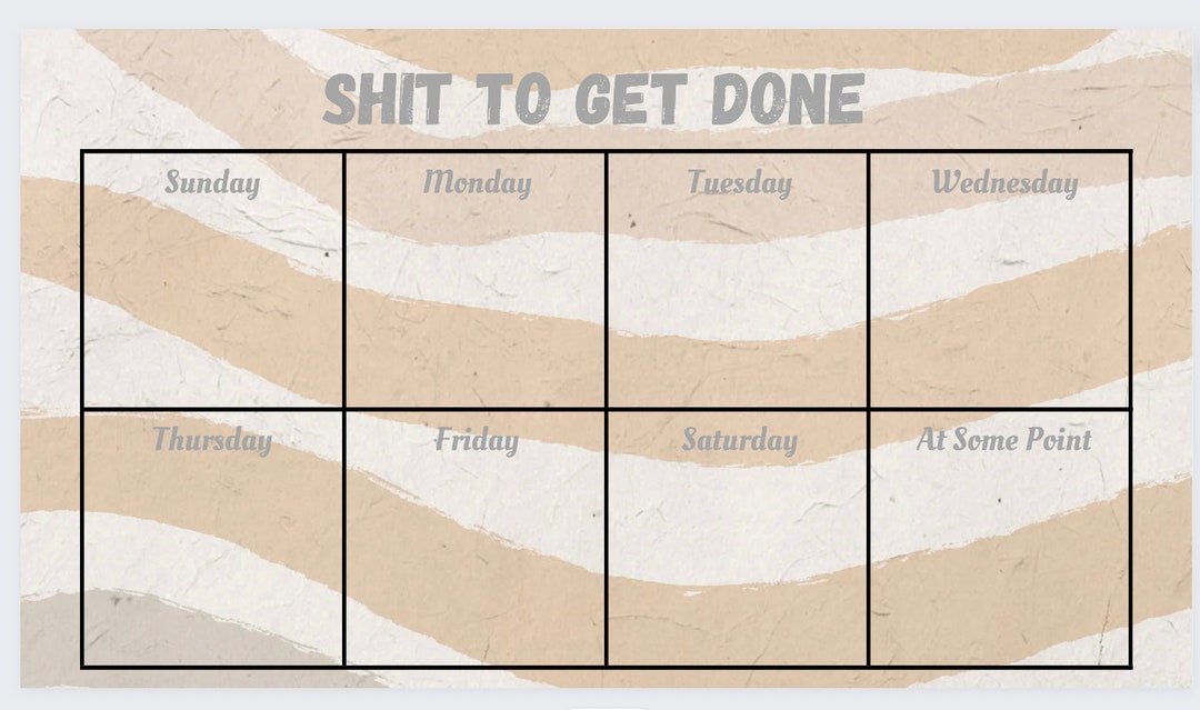 Printable Weekly Planner, Printable Weekly Schedule, Week at A Glance ...