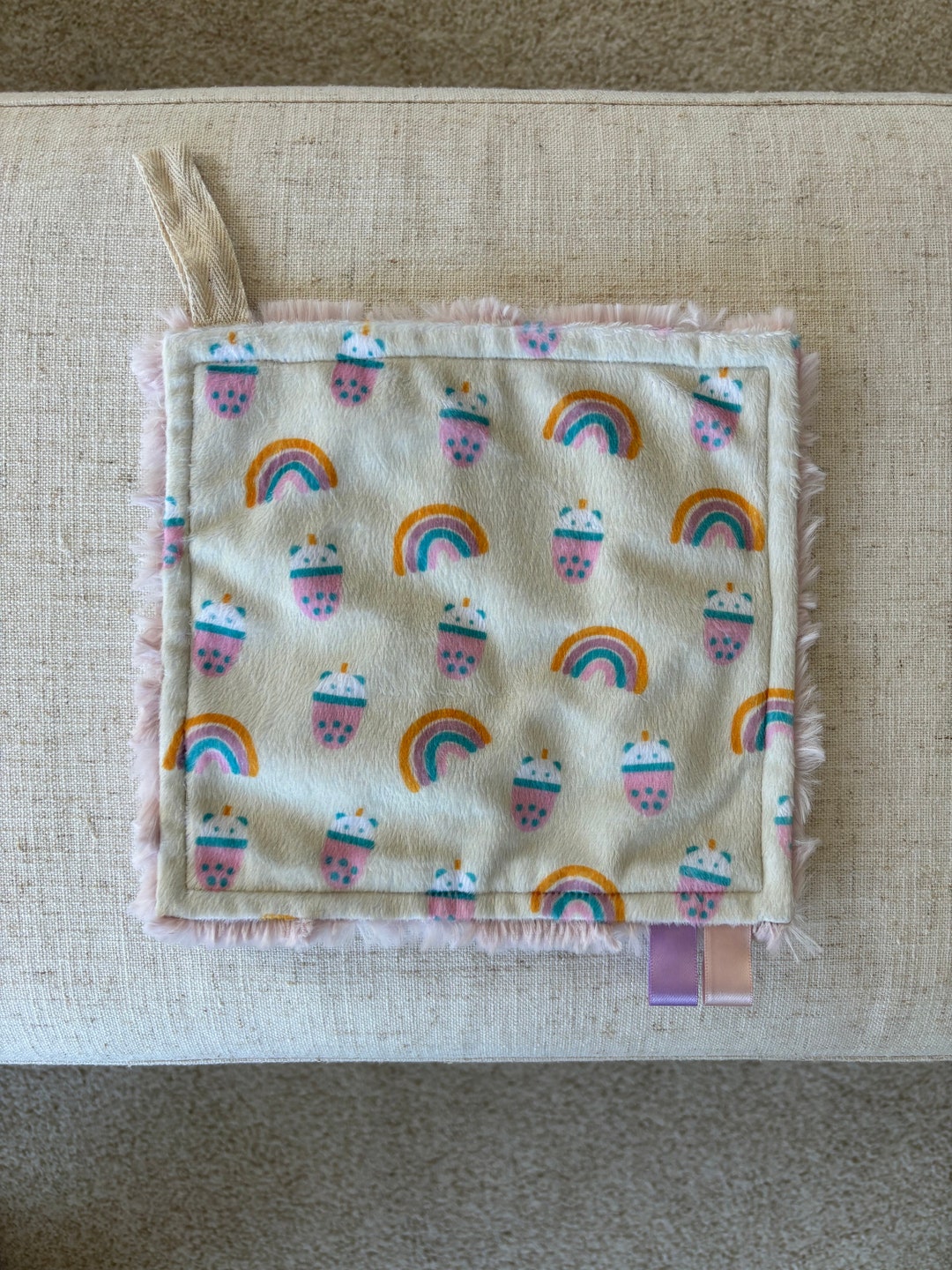 Pink Boba Panda Mini Lovey Pacifier/teether Holder - READY TO SHIP - Etsy