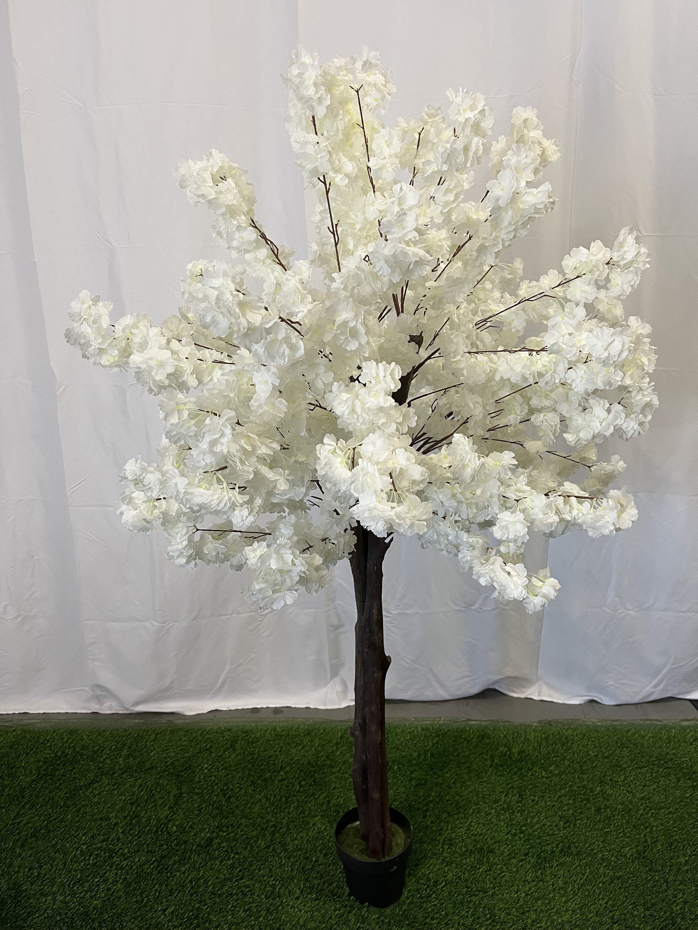 5ft White Faux Cherry Blossom Tree - Etsy
