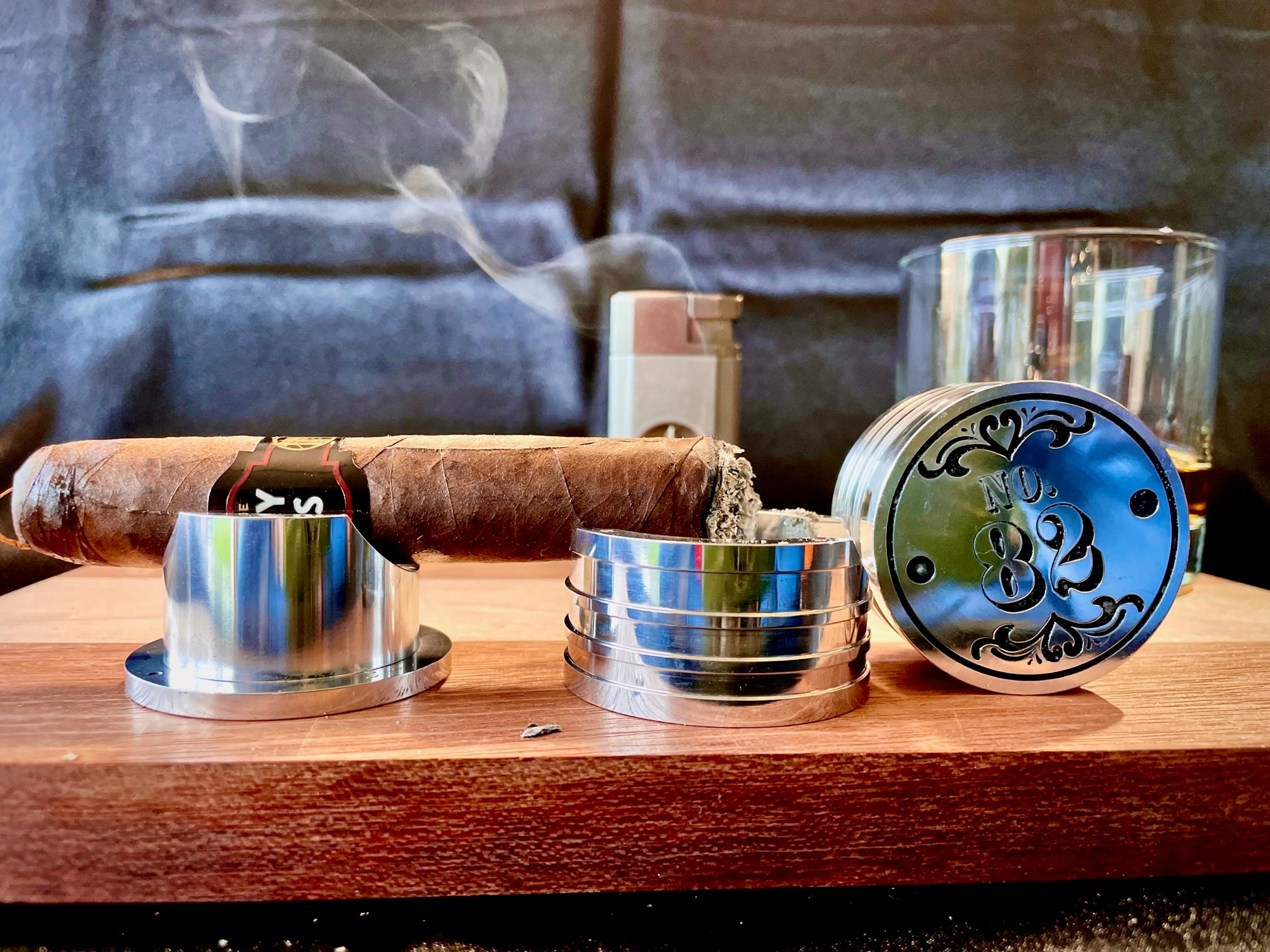 EDC Cigar Rest With Ashtray - Etsy