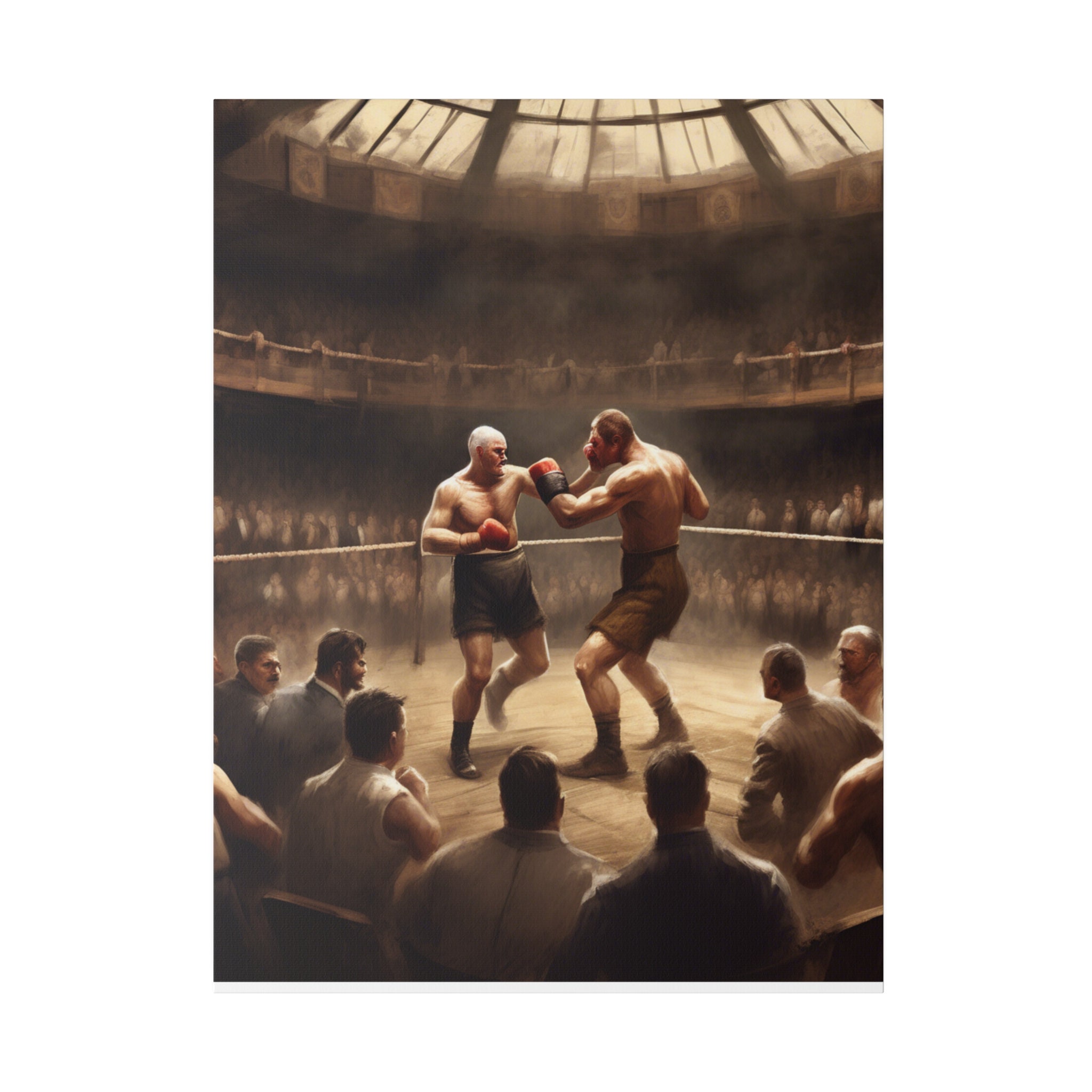 Classic Boxing Gym Wall Art Old School Matte Canvas Painting - Etsy
