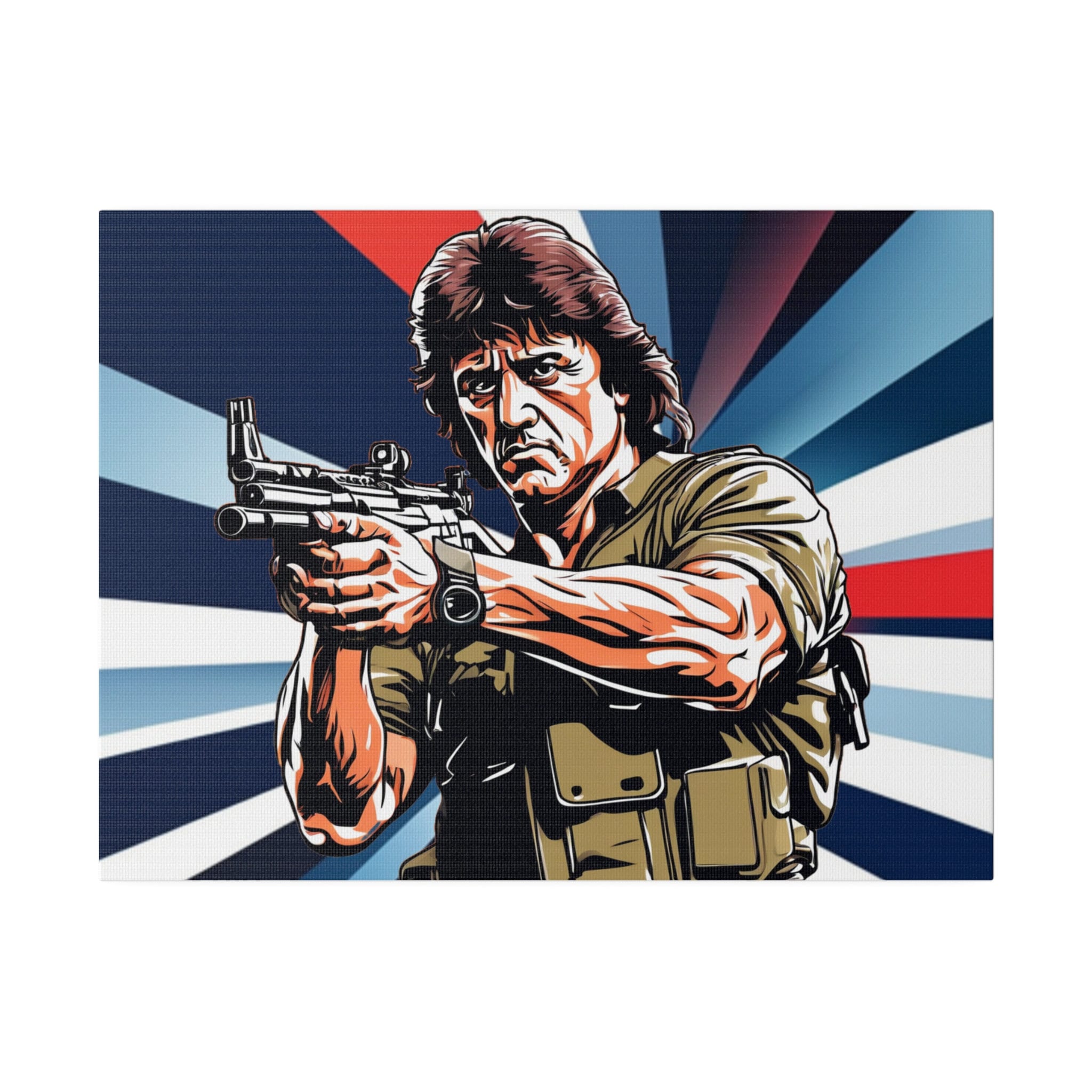 Iconic John Rambo Matte Canvas Wall Art Pop Culture Gift Idea - Etsy