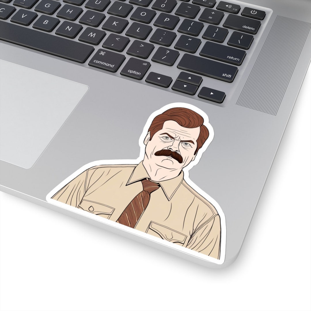 Ron Swanson Kiss-cut Sticker Funny Parks and Rec Decor - Etsy