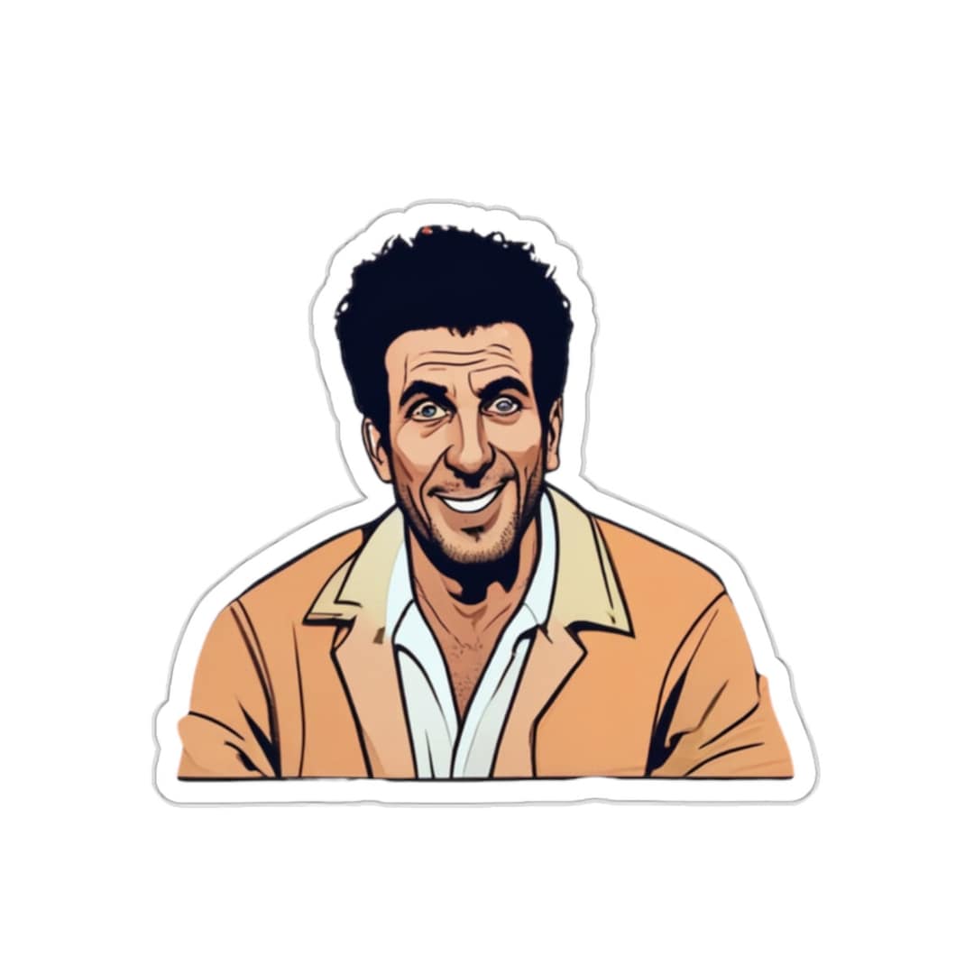 Seinfeld Inspired Cosmo Kramer Kiss-cut Sticker Funny Vinyl Decal for ...