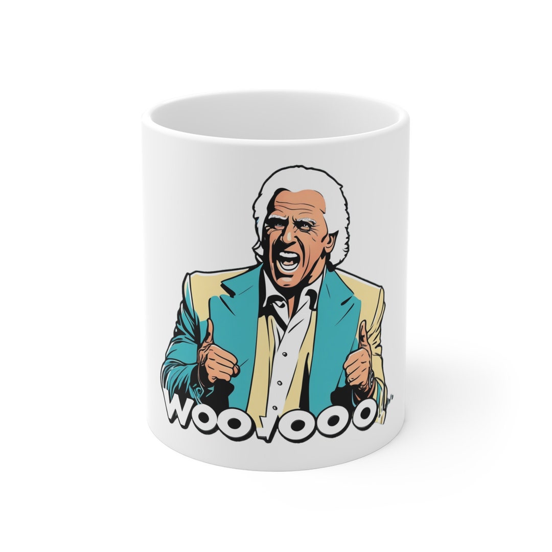 Classic Ric Flair Wooooooo Mug 11oz Ceramic Cup for Wrestling Fans - Etsy