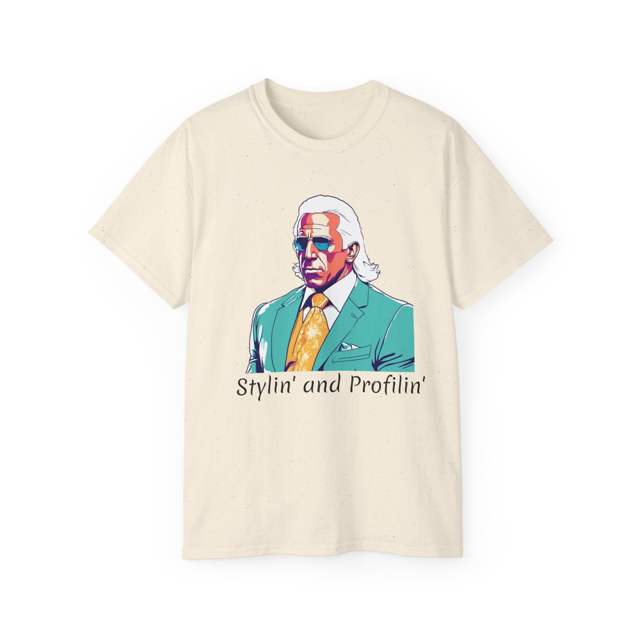 Ric Flair Inspired Stylin' and Profilin' Graphic Tee Retro Wrestling ...