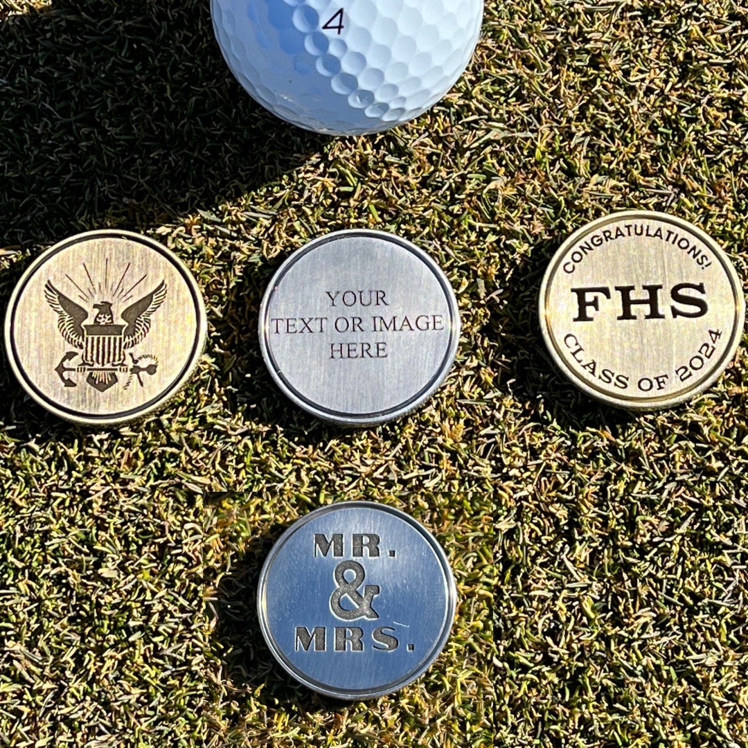 Custom Golf Ball Marker | 1-1/4" Diameter 1/8" Thick | FREE SHIPPING ...