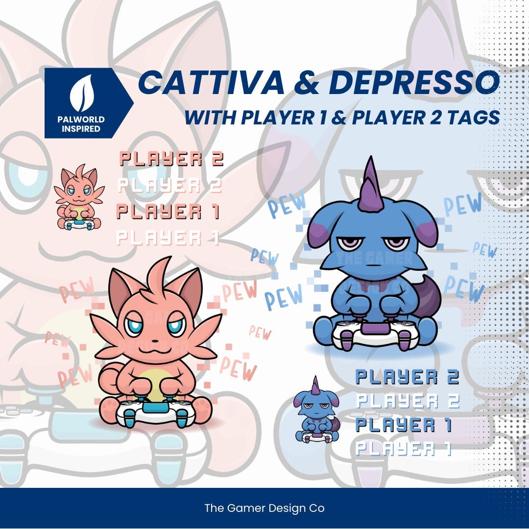 Palworld Inspired Vector - Cattiva & Depresso Inspired Vectors | Player ...