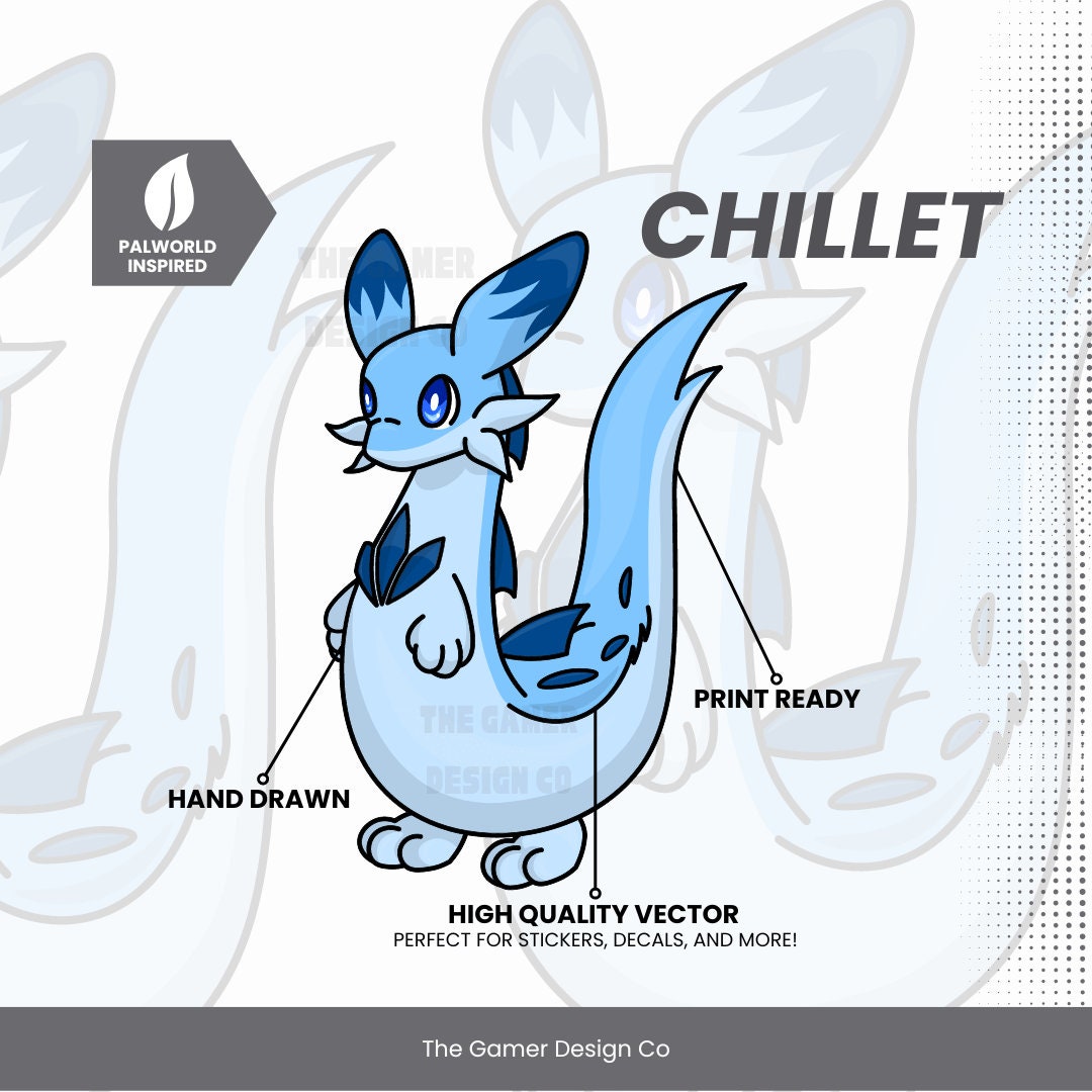 Palworld Inspired Vector - Chillet Inspired Vector | Gamer Vectors ...