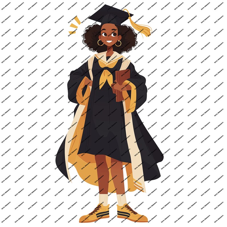 African American Graduation Clipart, Diploma, 30 Pack Graduation Clip ...