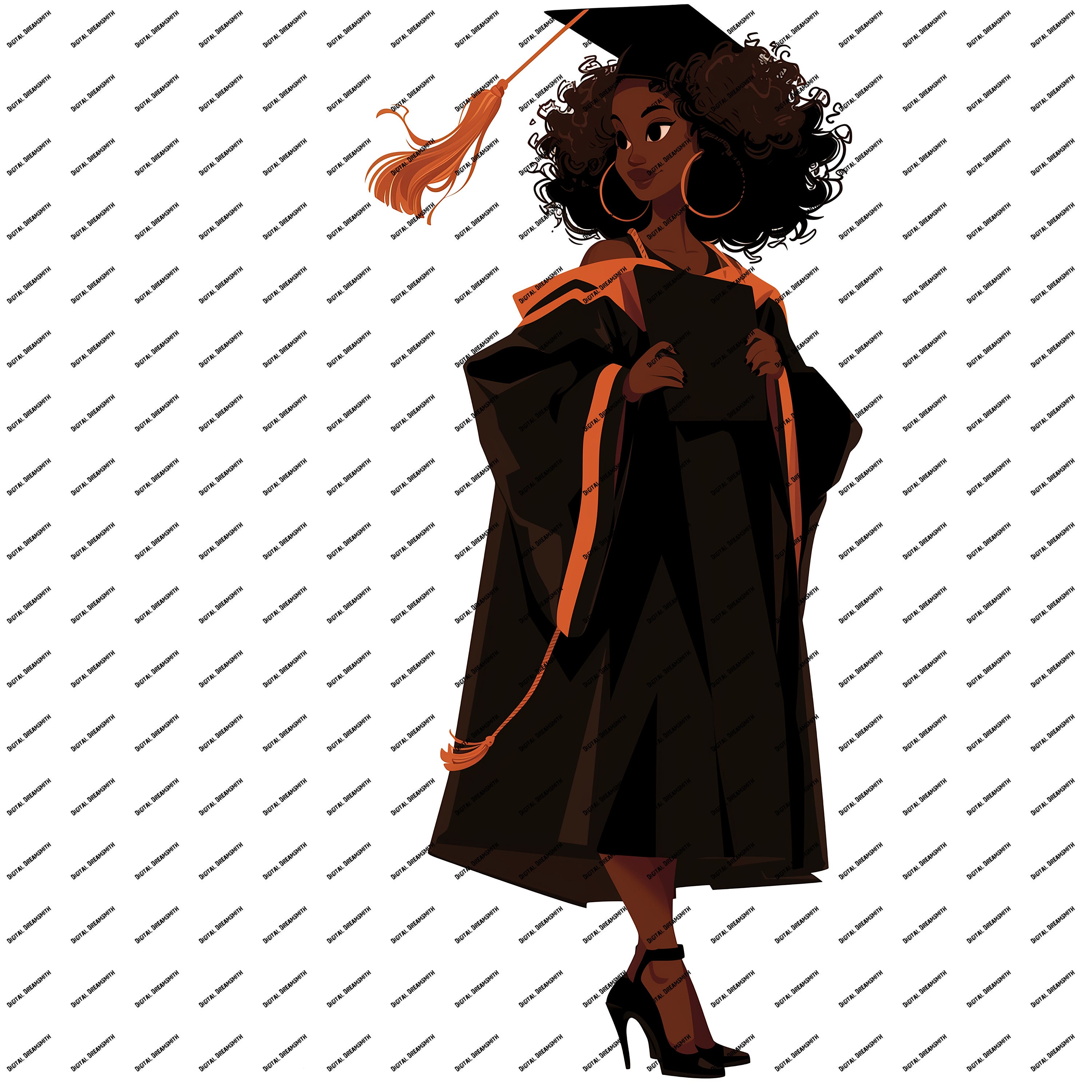 African American Graduation Clipart, Diploma, 30 Pack Graduation Clip ...