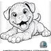Charming Pitbull Puppy Coloring Page - Printable PDF for All Ages ...