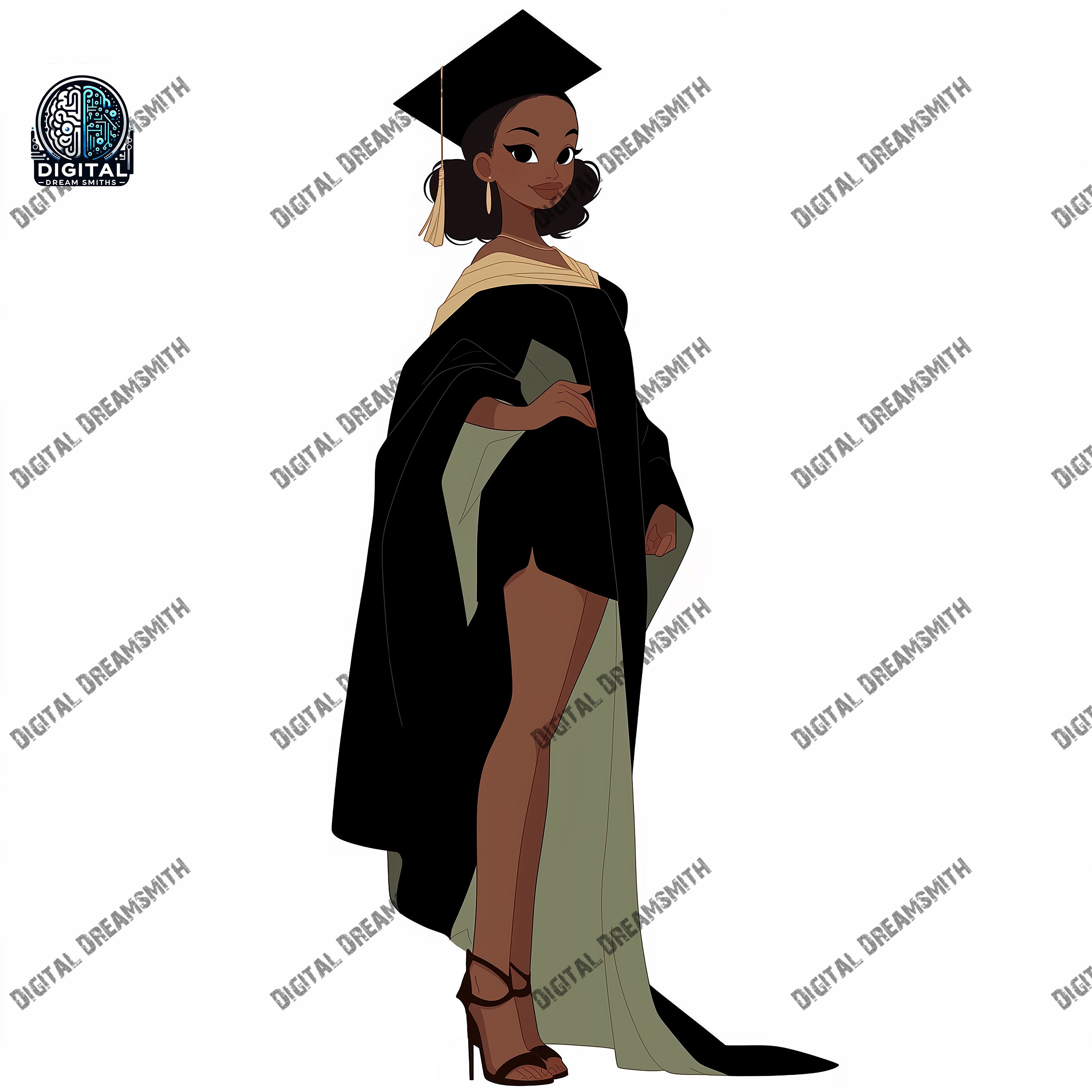 African American Graduation Clipart, Diploma, 30 Pack Graduation Clip ...