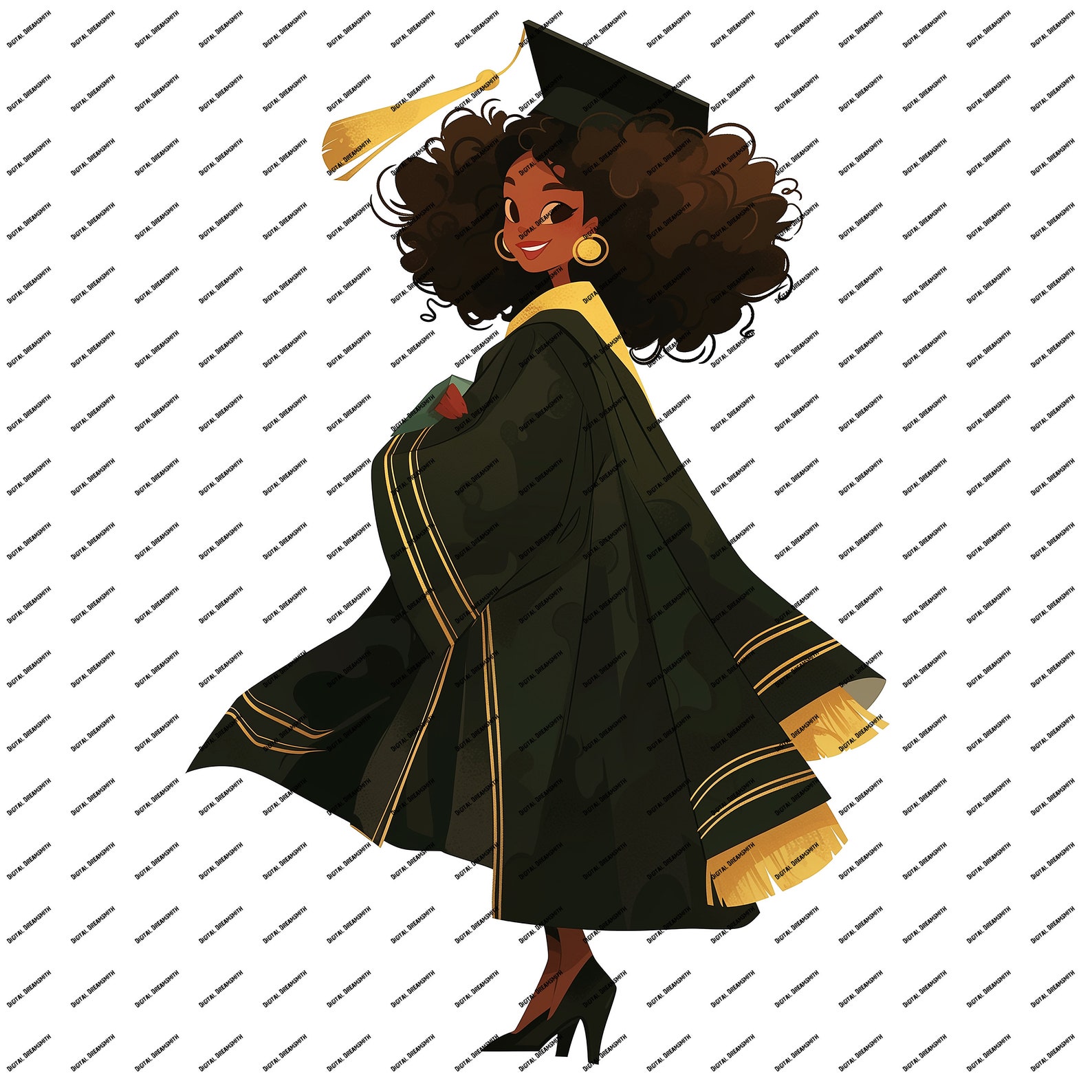 African American Graduation Clipart, Diploma, 30 Pack Graduation Clip ...