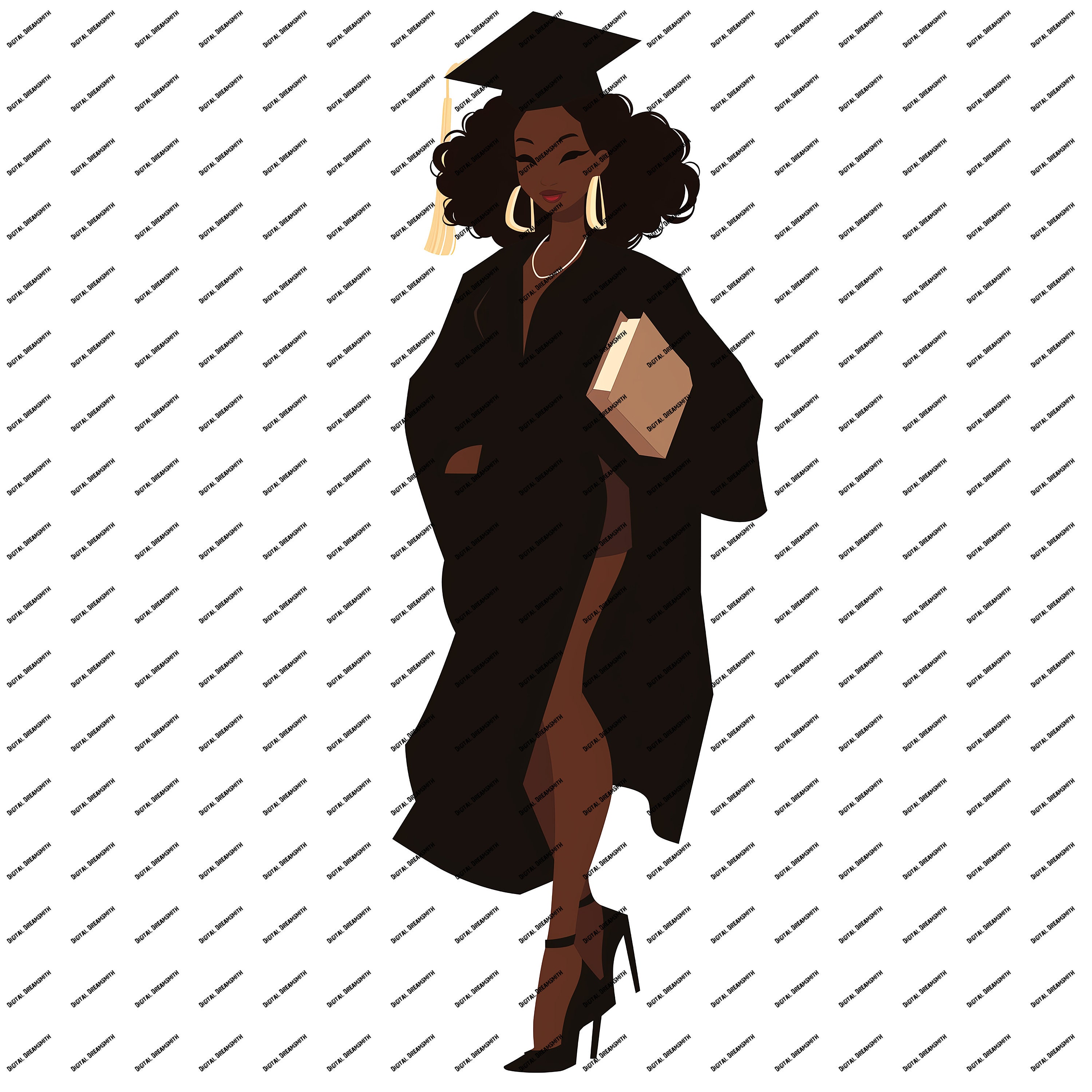 African American Graduation Clipart, Diploma, 30 Pack Graduation Clip ...