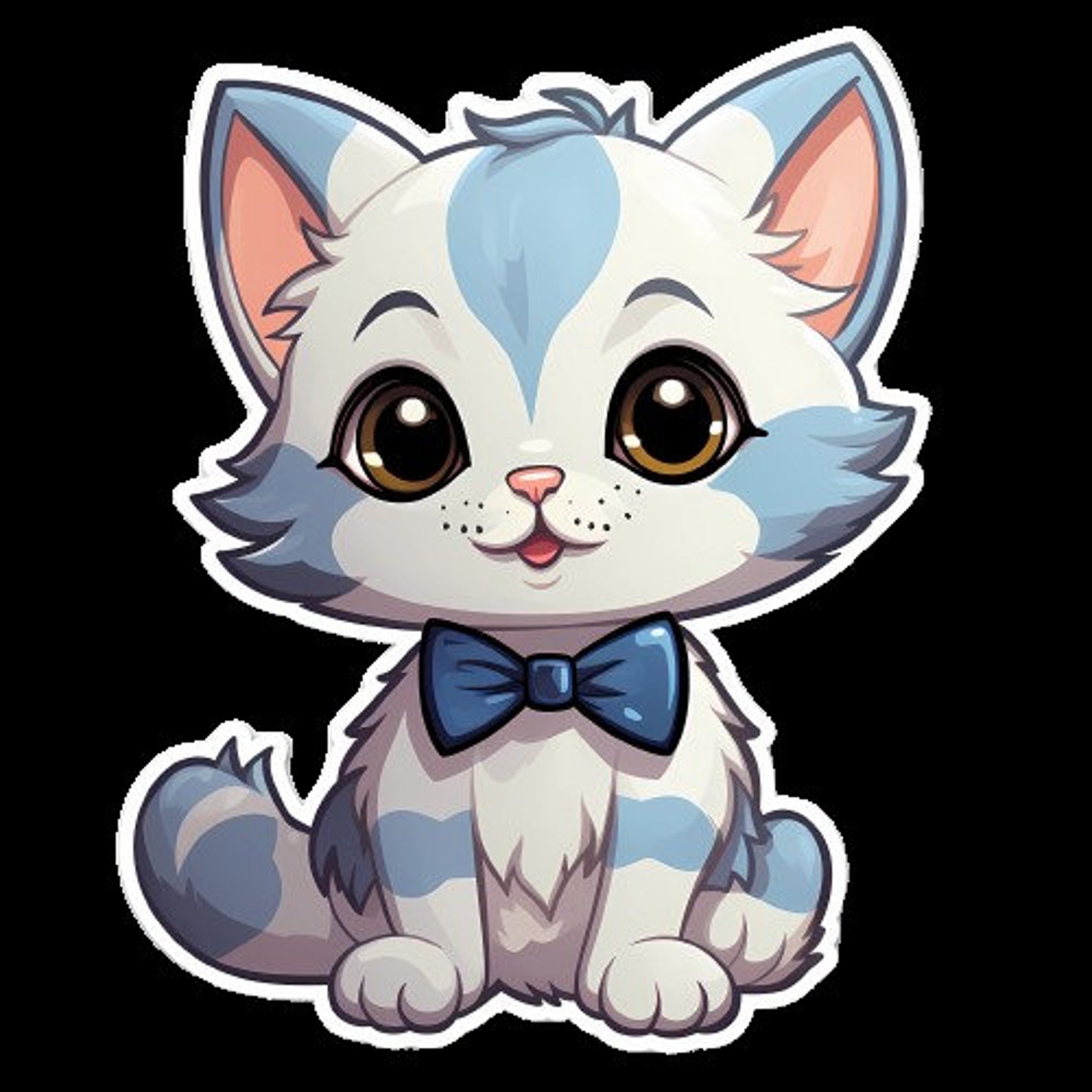 Twitch Emote Subbadge Sticker Cute Kitten 500x500 - 4096x4096 ...