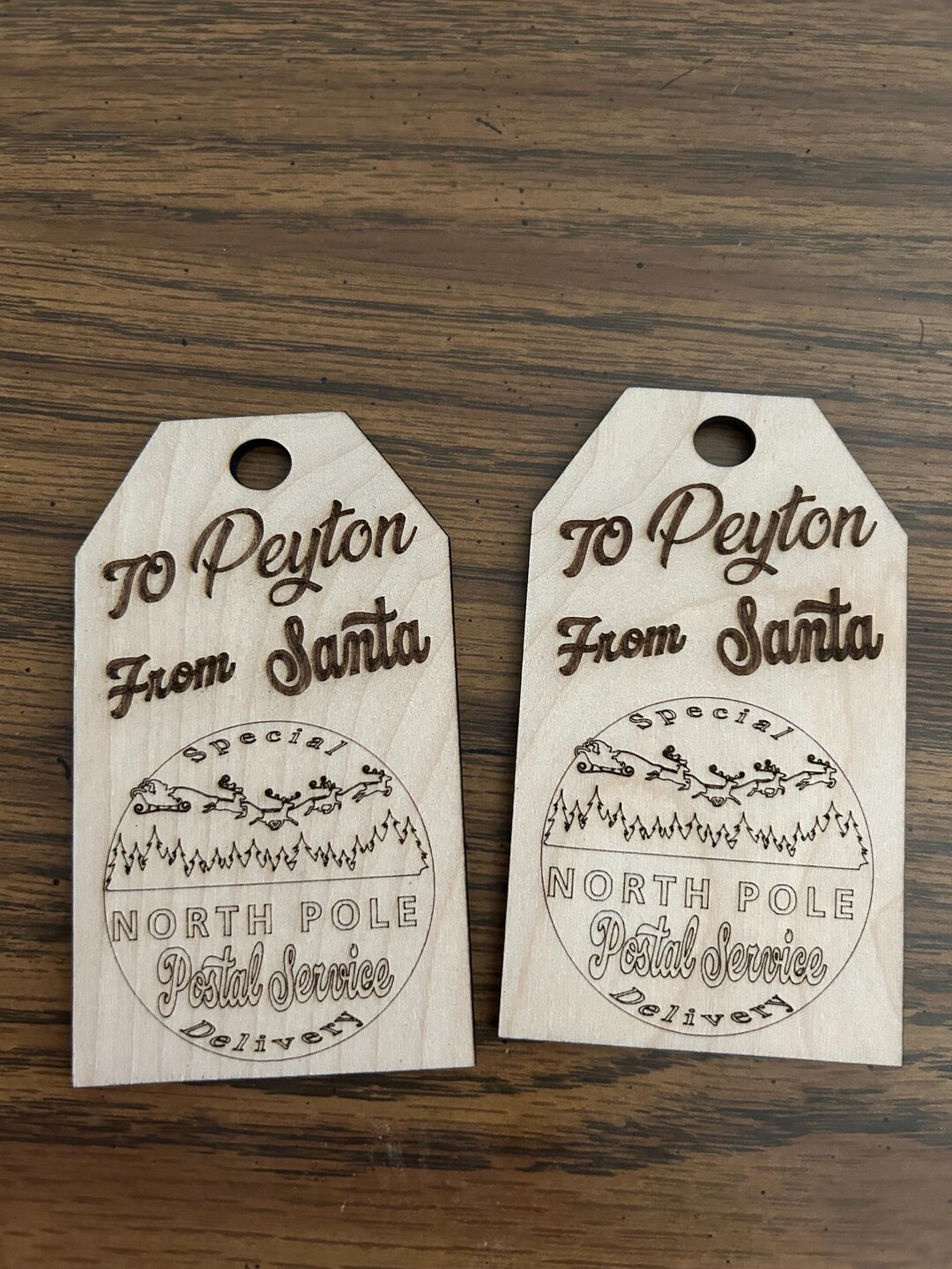 Gift Tag Custom Santa Gift Tags Christmas Gift Tags Personalized DIY ...