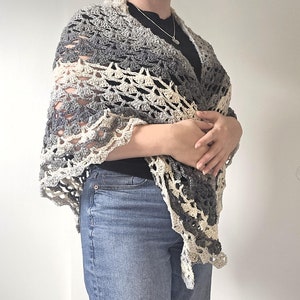 Crochet Multi-color Autumn Shawl - Etsy