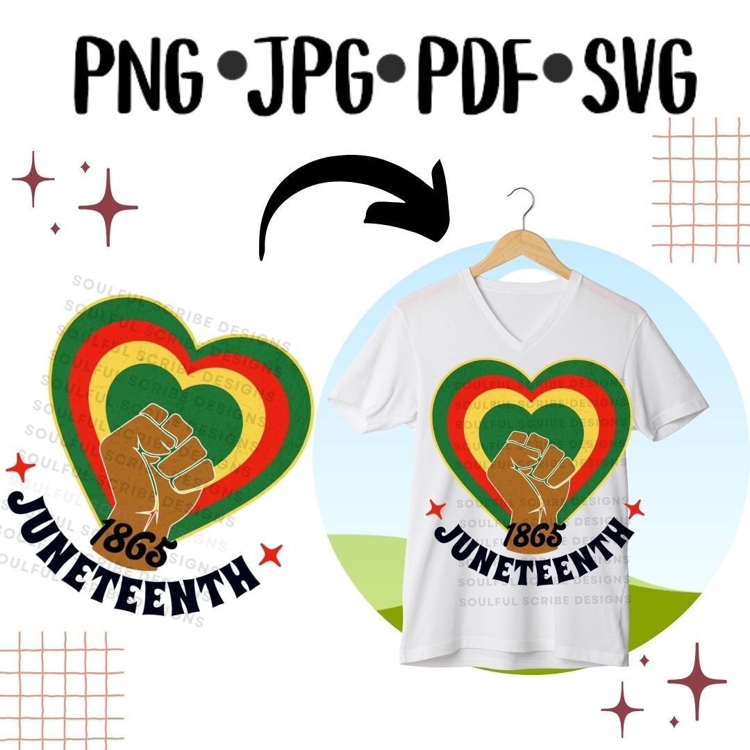 Juneteenth Celebration Vinyl Decal Design Digital Download for Crafting ...