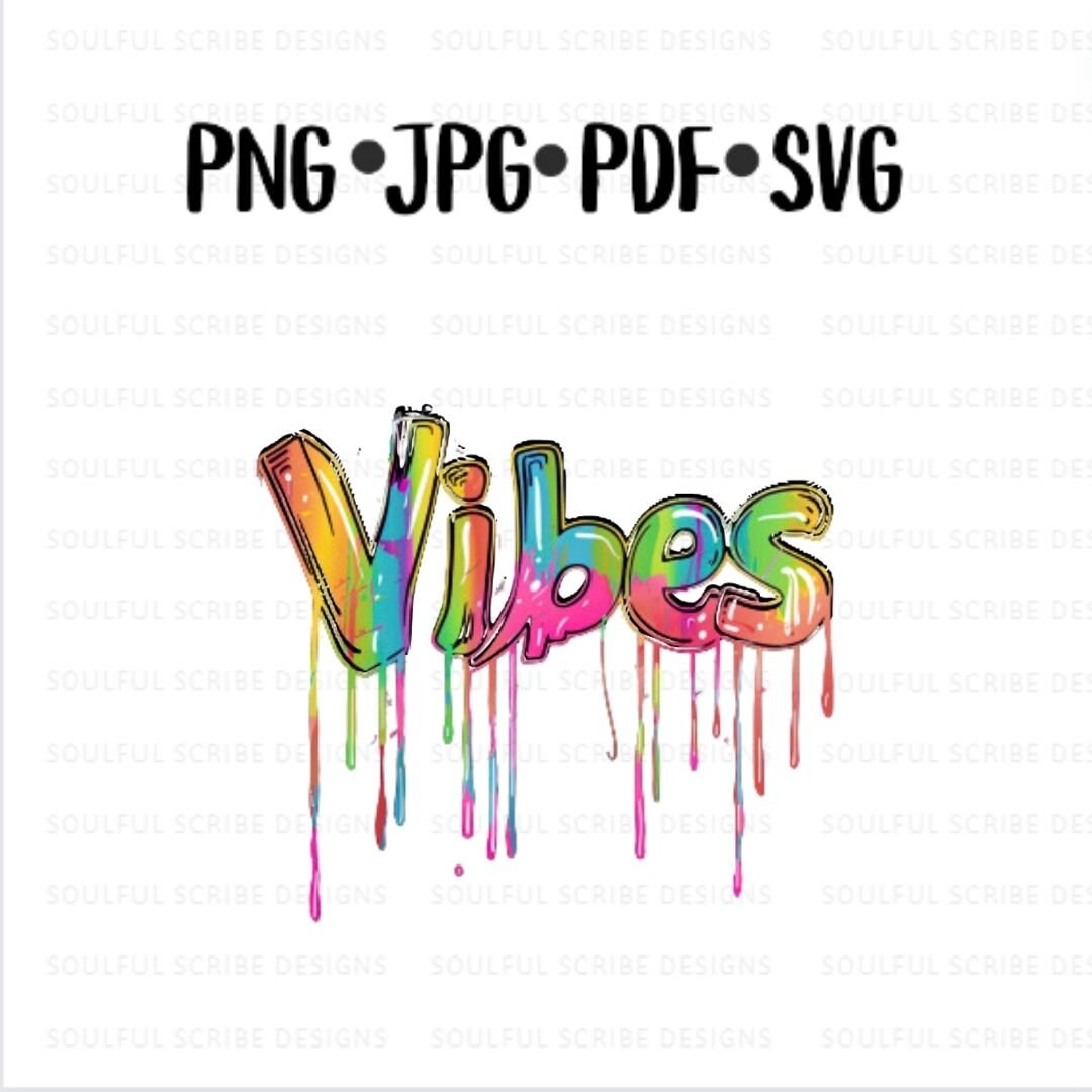 Colorful Drippy Vibes, Trendy Aesthetic, Hip-hop Graphic Tee Instant ...