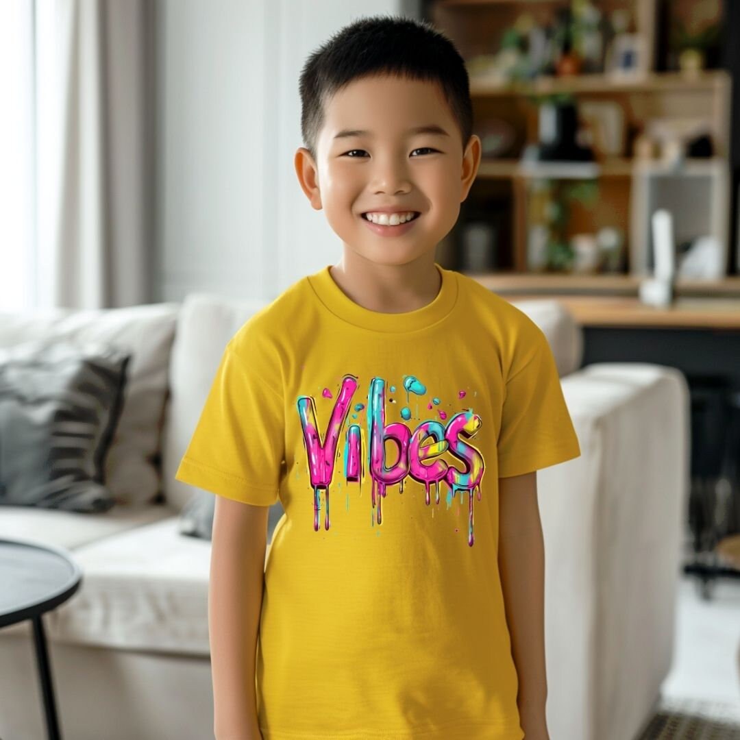 Colorful Drippy Vibes, Trendy Aesthetic, Hip-hop Graphic Tee Instant ...