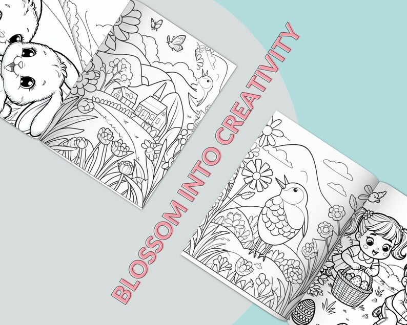 Spring Time Children's Coloring Book Bundle Perfect for Easter ...