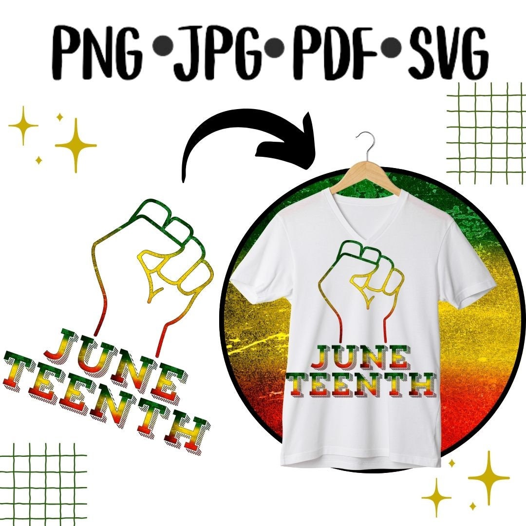 Juneteenth Celebration Fist - Digital Design for Vinyl & Fabric ...