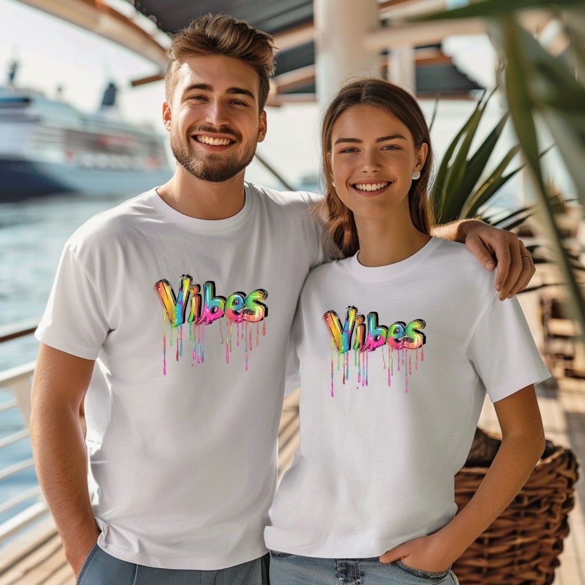 Colorful Drippy Vibes, Trendy Aesthetic, Hip-hop Graphic Tee Instant ...